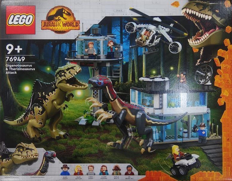 LEGO® Jurassic World Dominion: Giganotosaurus Therizinosaurus Attack ...