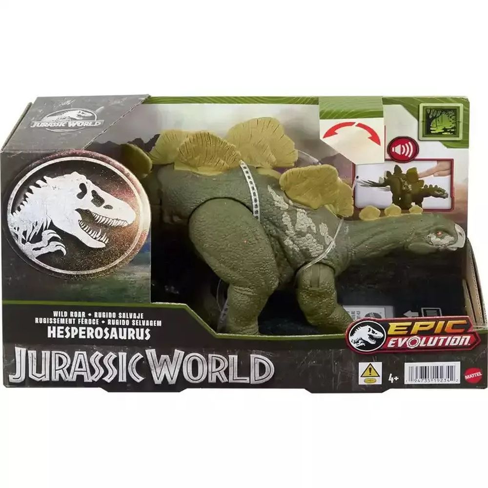 Mattel Jurassic World: Epic Evolution Wild Roar - Hesperosaurus (HTK69 ...