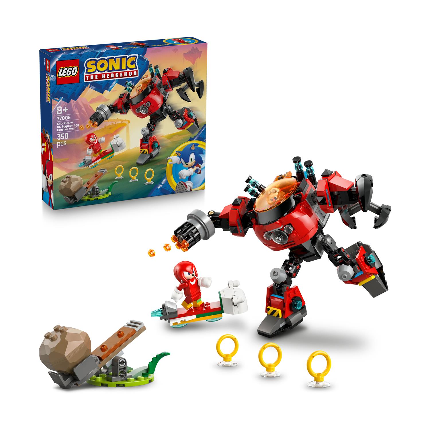 Lego® Sonic: Knuckles Vs. Dr. Eggman Egg Crusher Mech (77005) | Nerdom