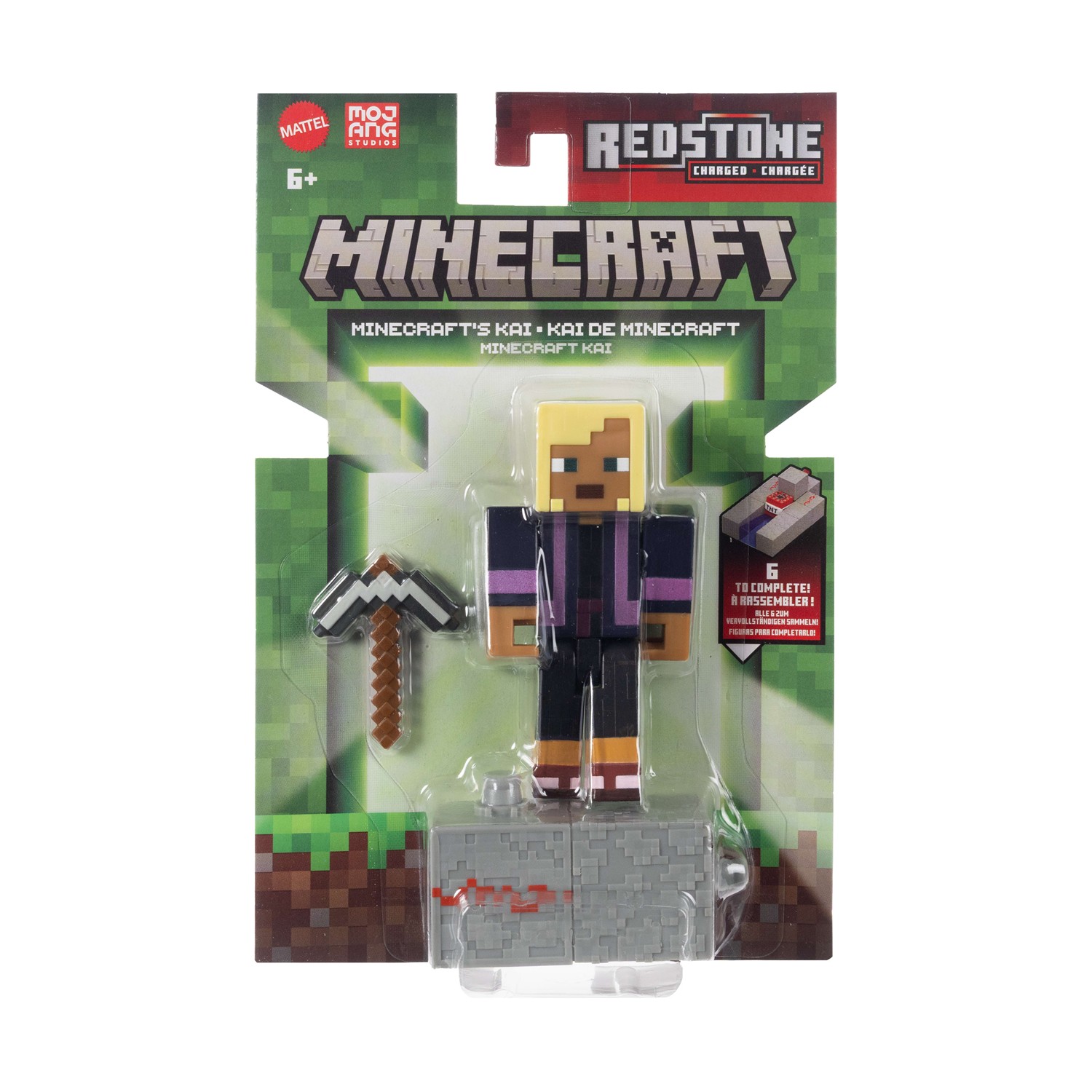 Mattel Minecraft: Redstone Charged - Minecraft's Kai Figure (JJR86 ...