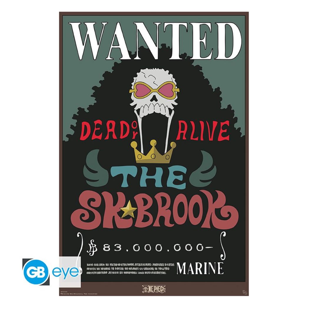 One Piece Poster Wanted Brook | Nerdom, Greece