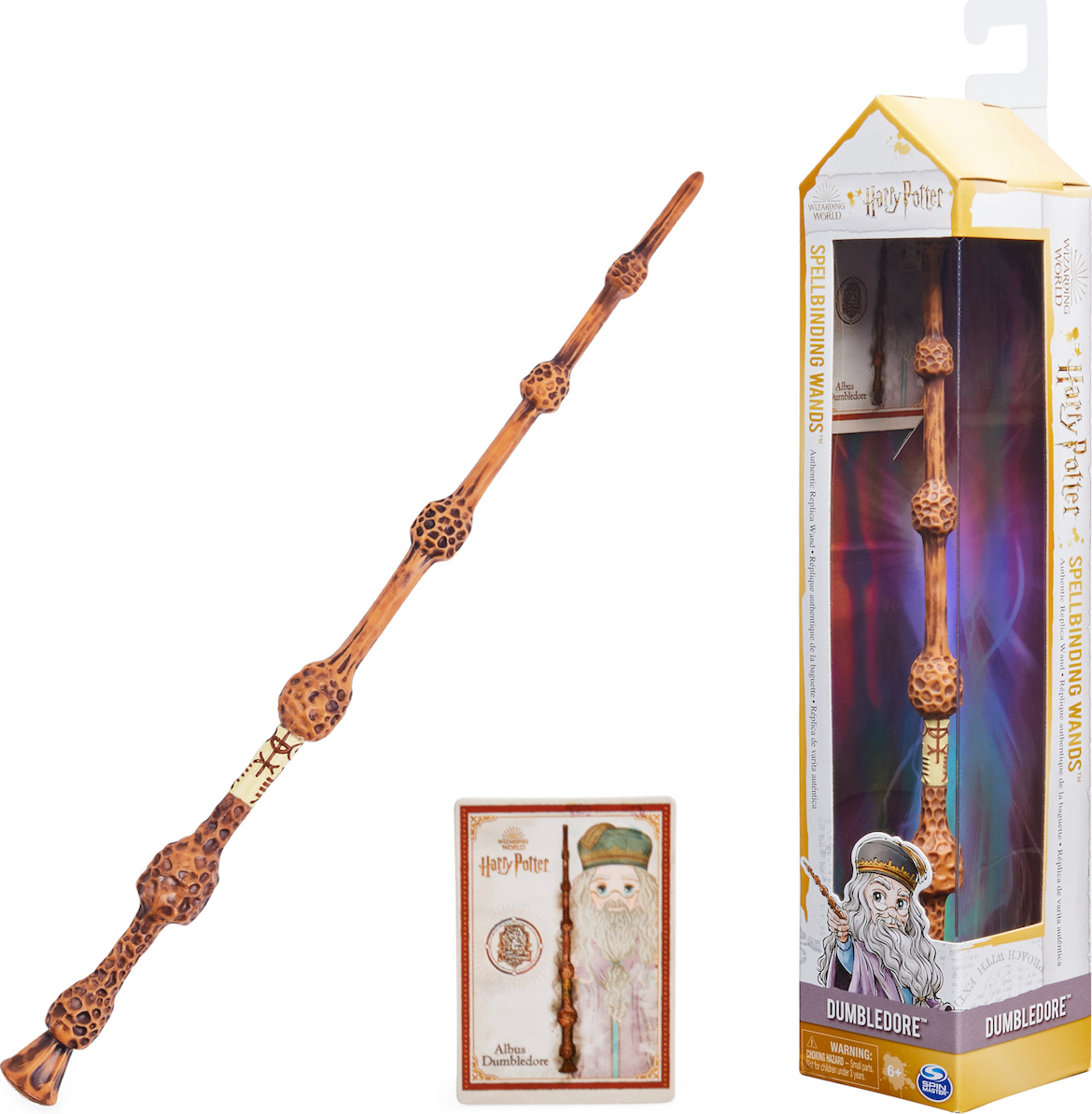 Spin Master Harry Potter:Dumbledore Authentic Replica Wand (20143284 ...