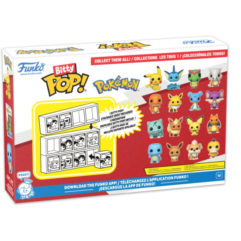 Φιγούρες Funko Bitty Pop! 4-Pack Pokemon Bulbasaur, Flareon, Pichu ...