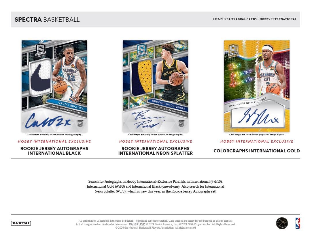 Panini 2023-24 Spectra Baketball Hobby International Box | Nerdom, Greece