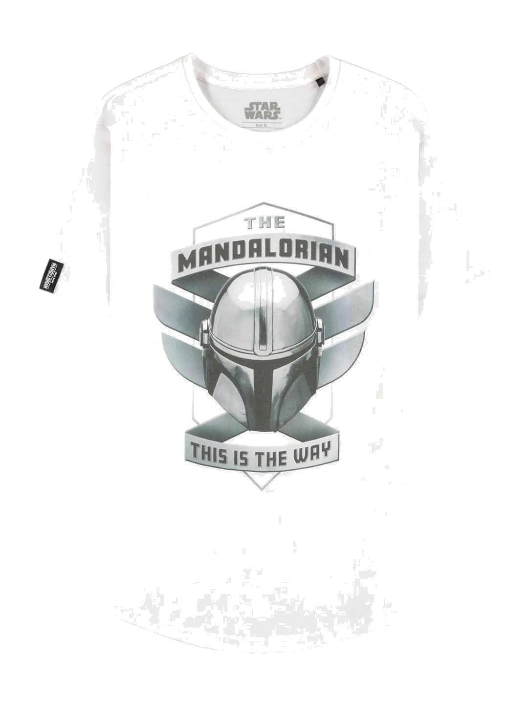 Star Wars Mandalorian Mando White T-shirt | Nerdom, Greece