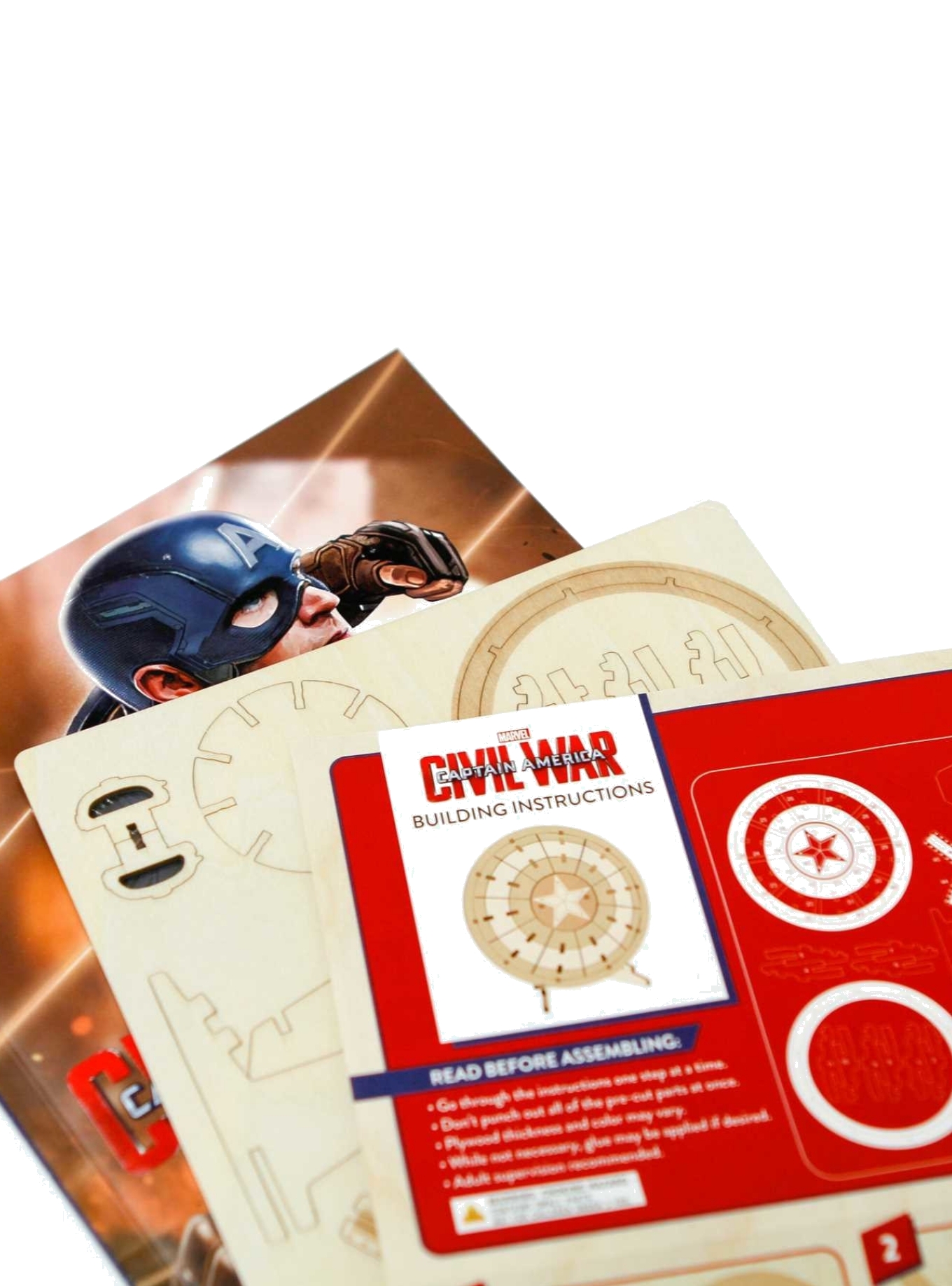 Marvel Capten America IncreBuilds 3D Wood Model Kit Shield | Nerdom