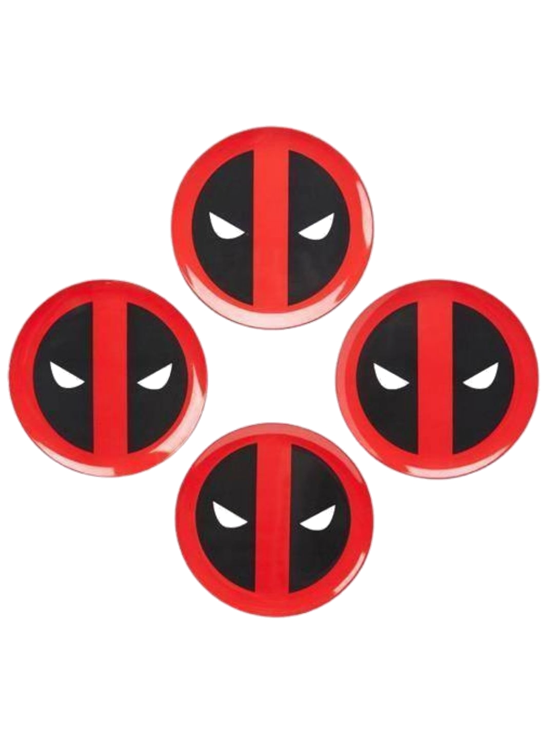 Marvel 4 Plates Deadpool Icon | Nerdom