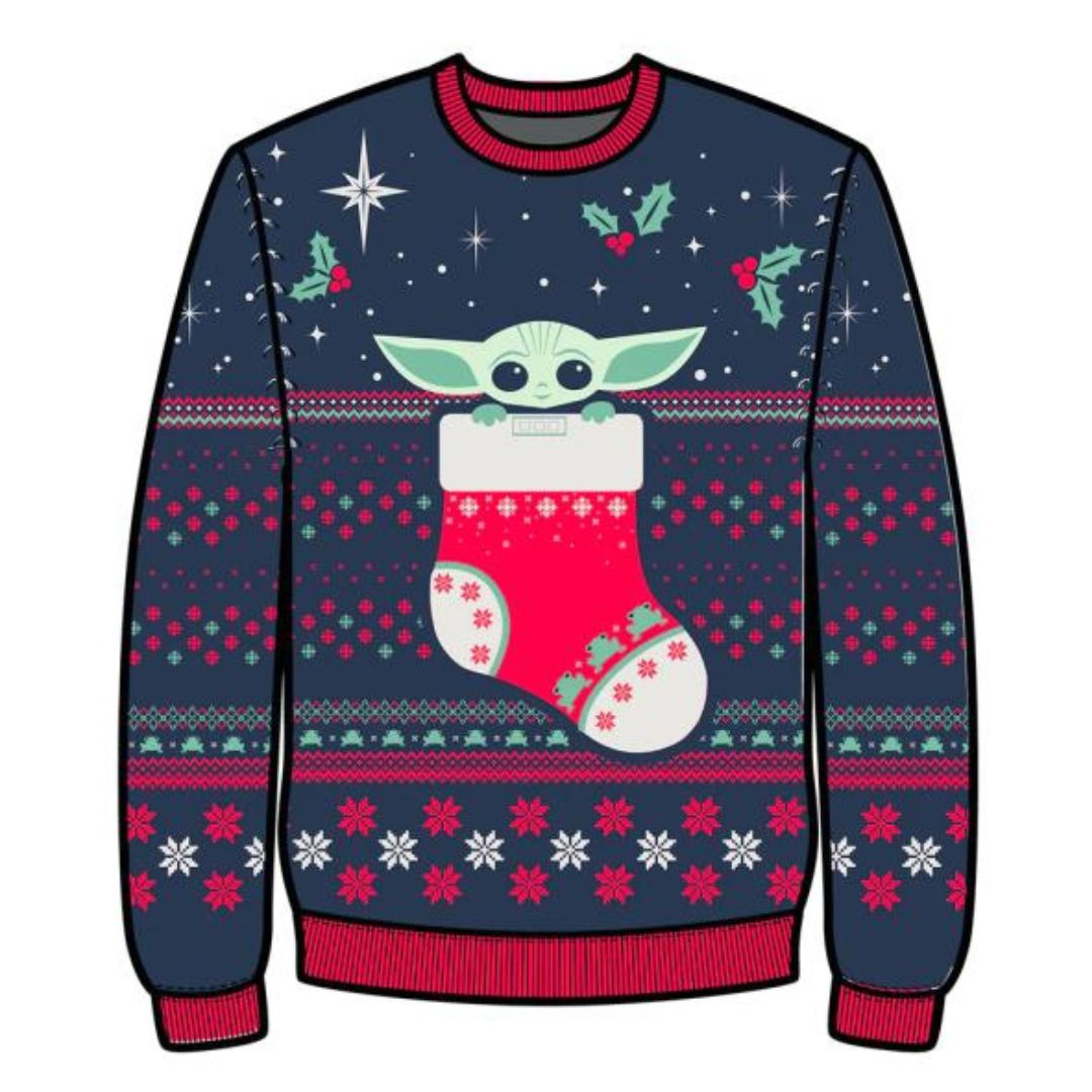 Χριστουγεννιάτικο Πουλόβερ Star Wars Grogu Christmas Sweater | Nerdom