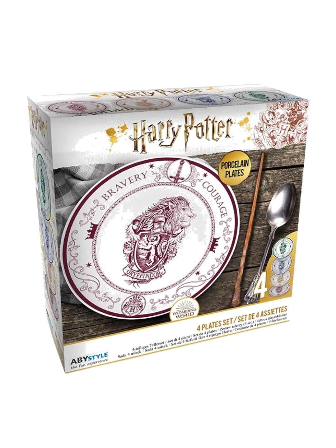 Harry Potter Hogwarts Houses Set Of 4 Plates | Nerdom, Greece