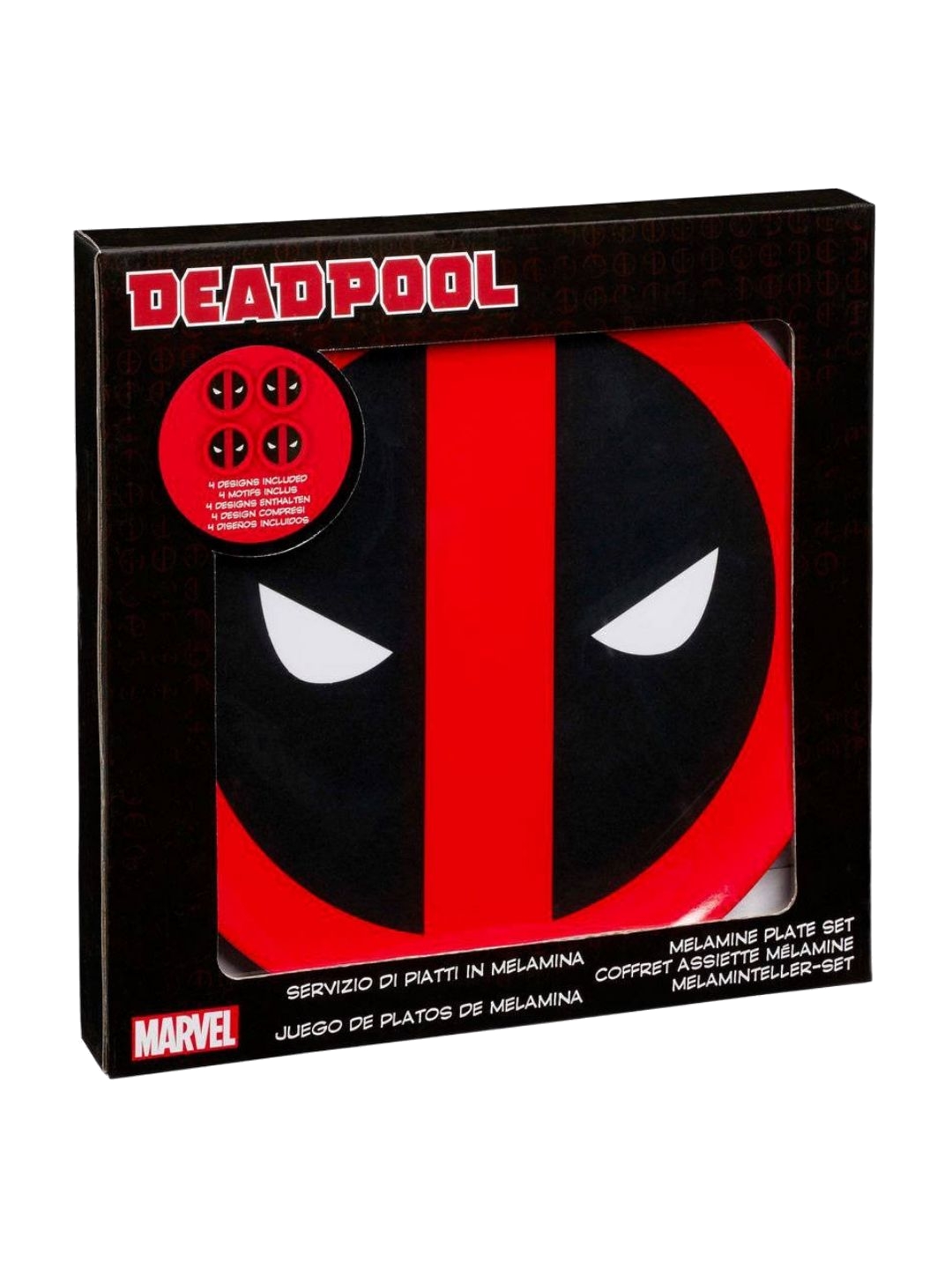 Marvel 4 Plates Deadpool Icon | Nerdom