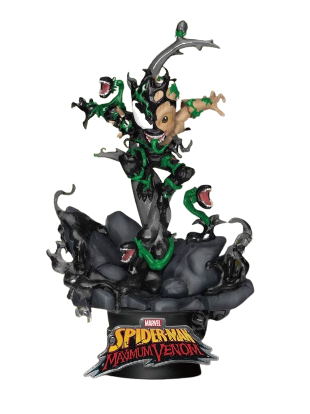 Marvel Comics D-Stage PVC Diorama Maximum Venom Little Groot | Nerdom ...