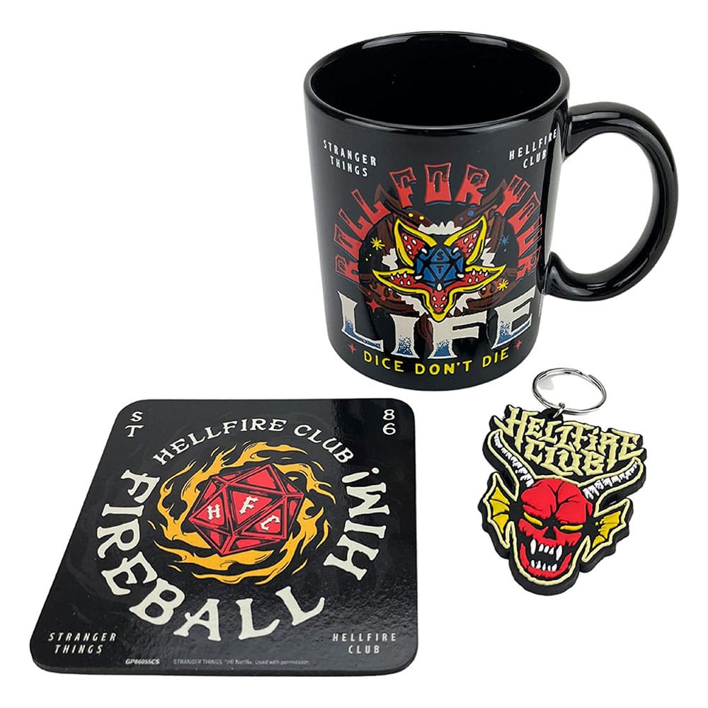 Σετ Δώρου Stranger Things 4 (Hellfire) Mug, Coaster & Keychain Set | Nerdom