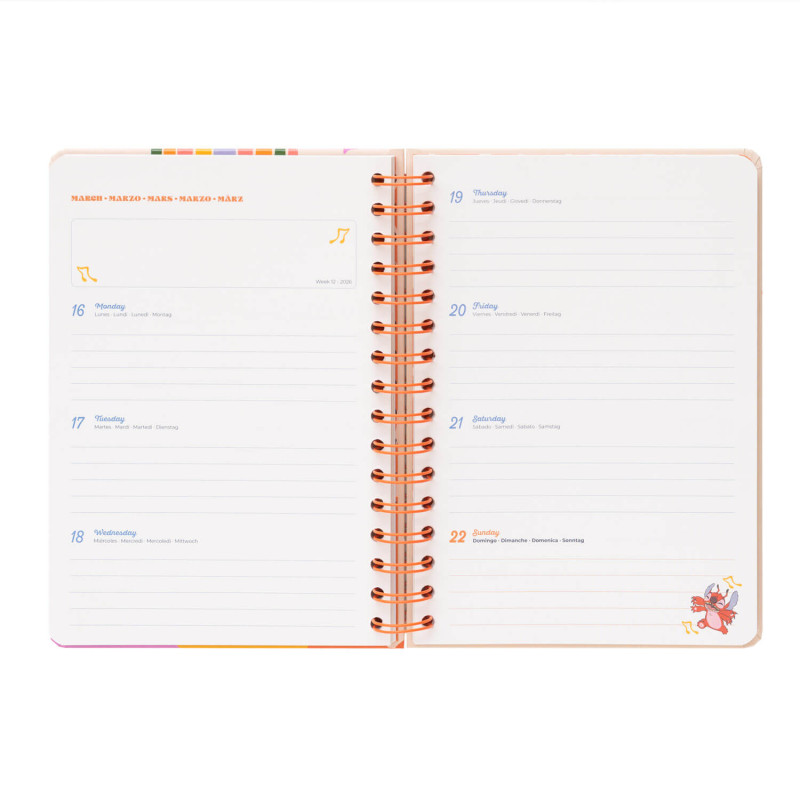 Ημερολόγιο Disney Lilo and Stitch 12 Month Calendar 2025-2026 | Nerdom