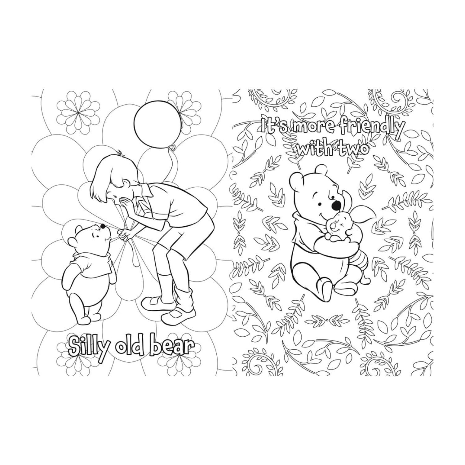 coloring book pages winnie the pooh