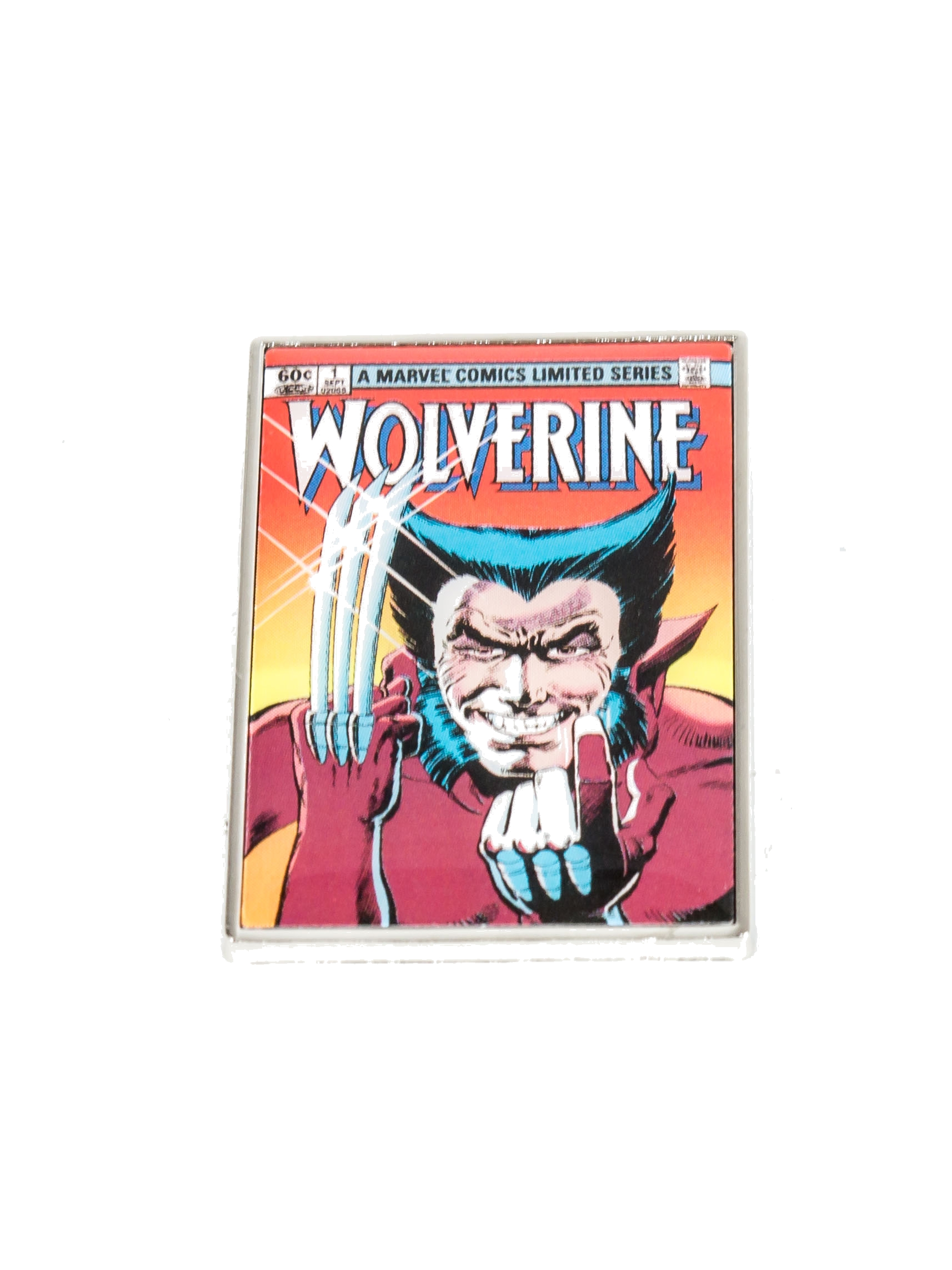 Marvel Wolverine Comic Cover Label Pin | Nerdom