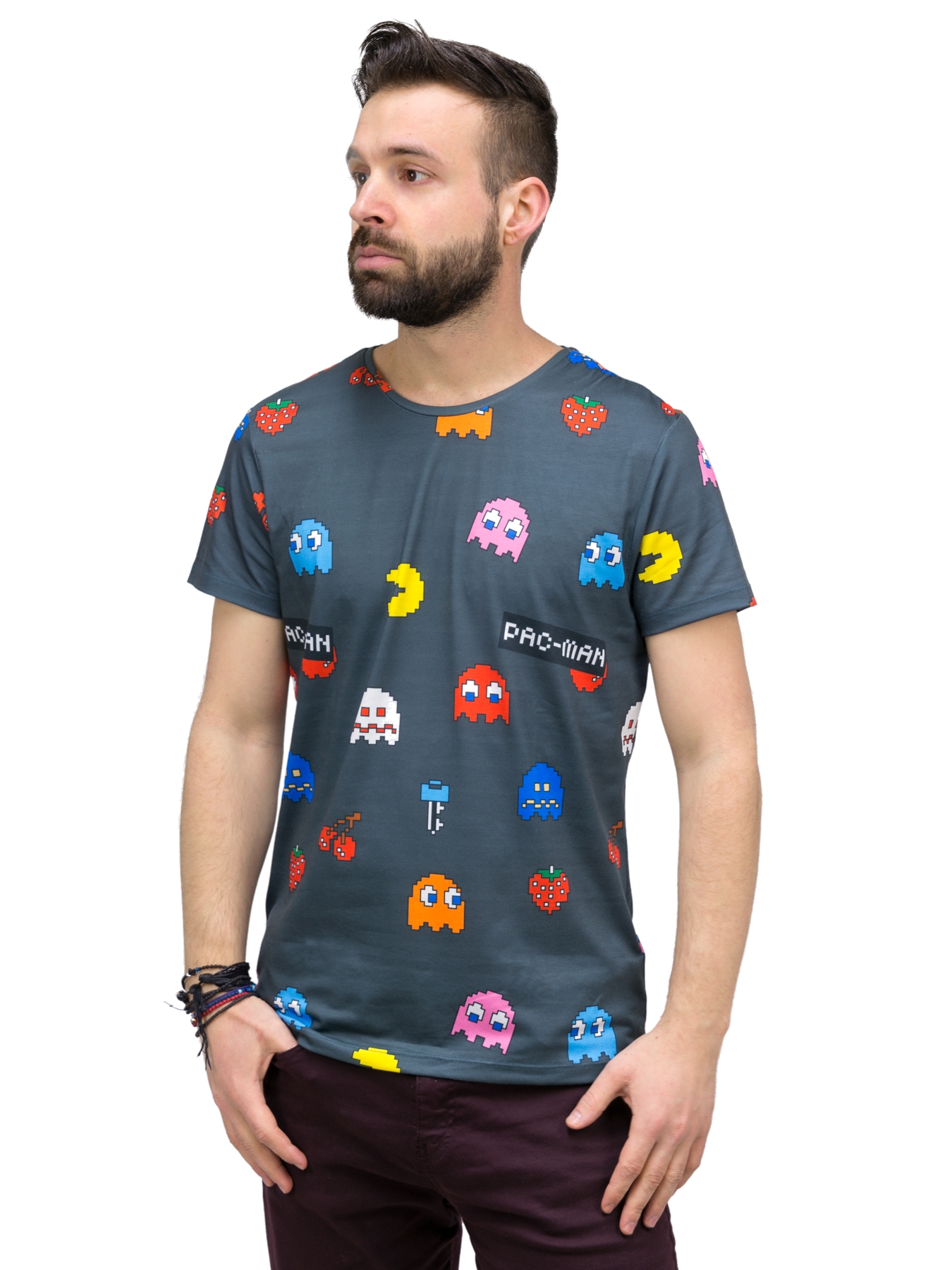 Pac-man All Over Characters T-Shirt | Nerdom, Greece