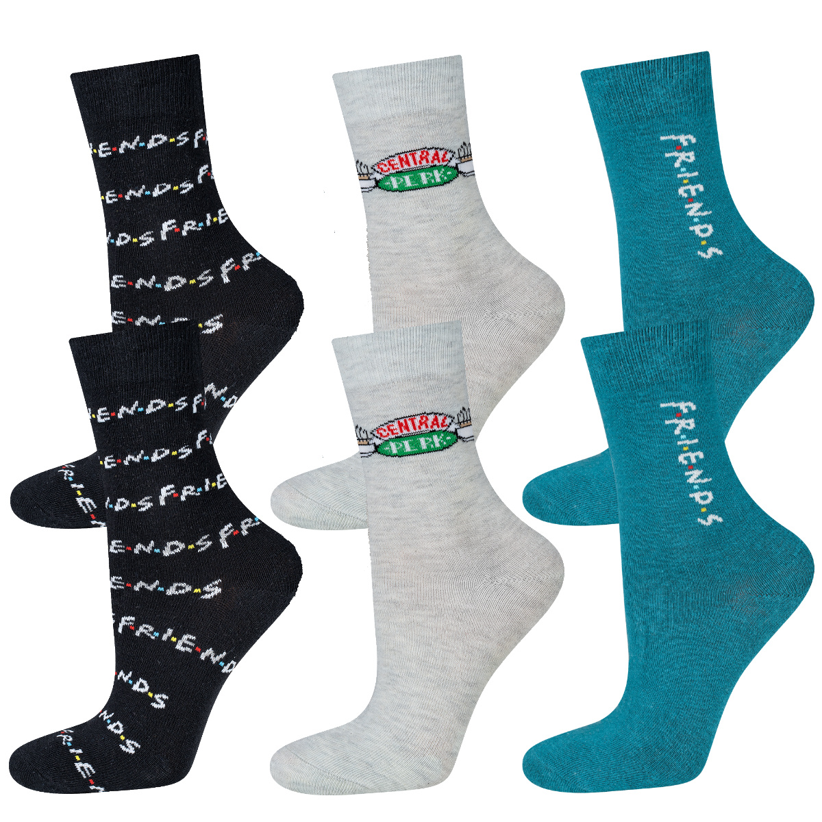 Friends Central Perk Set of 3 Socks | Nerdom, Greece