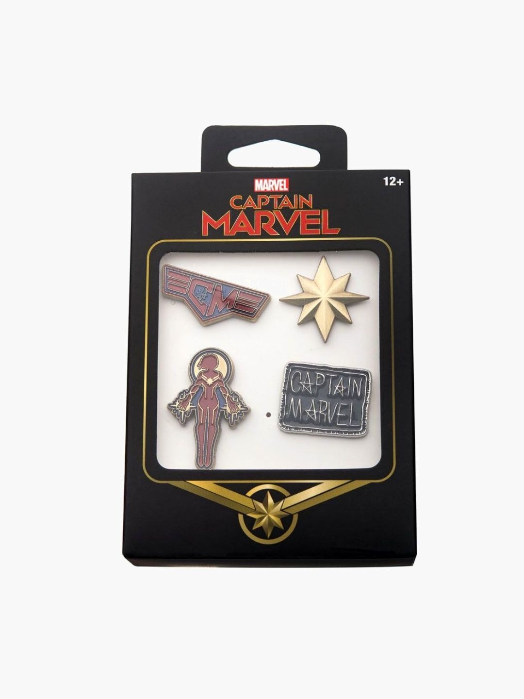 Marvel Collectors Pins Captain Marvel (4-Pack) | Nerdom