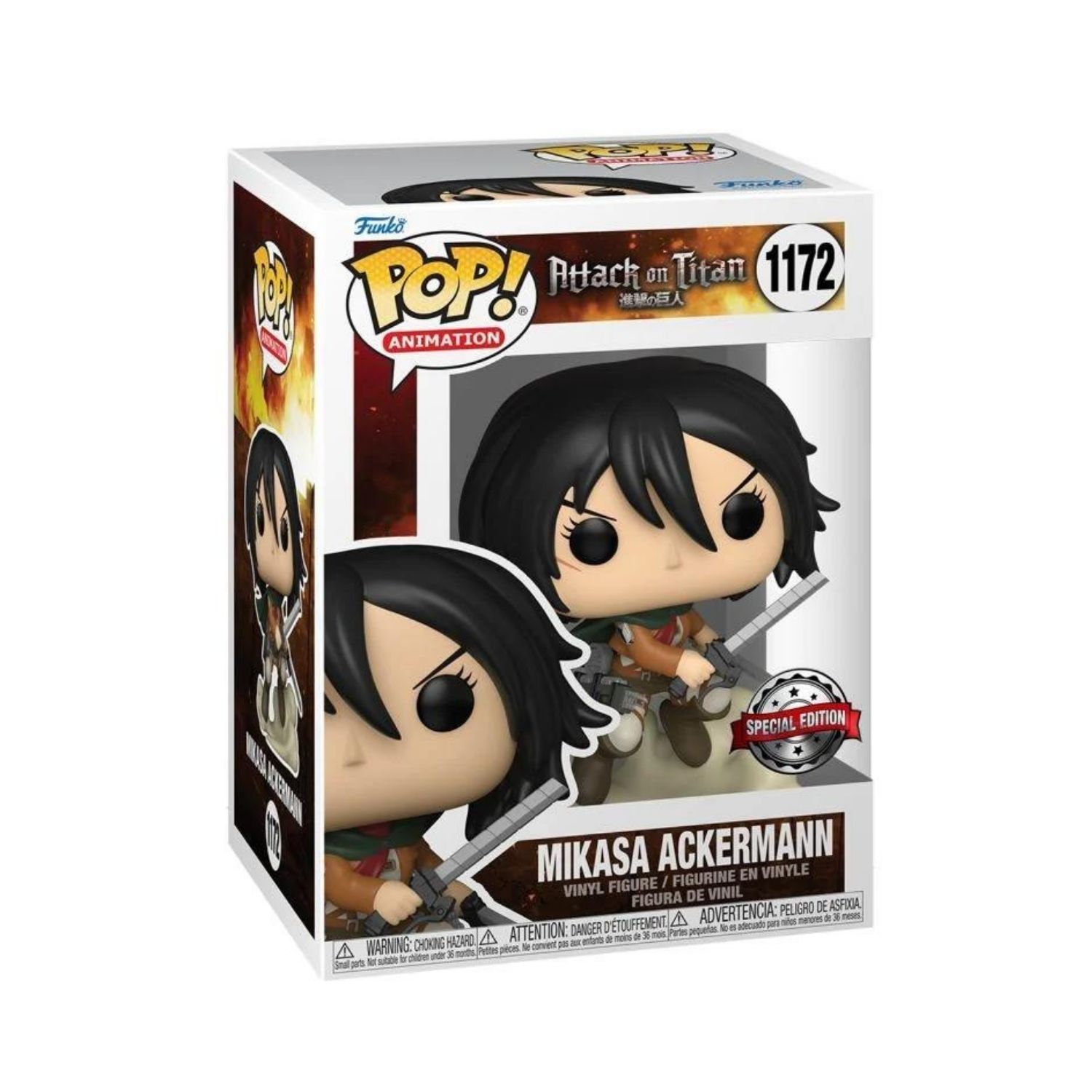 Funko Pop! Attack On Titan Mikasa (Special Edition) #60925 | Nerdom, Greece