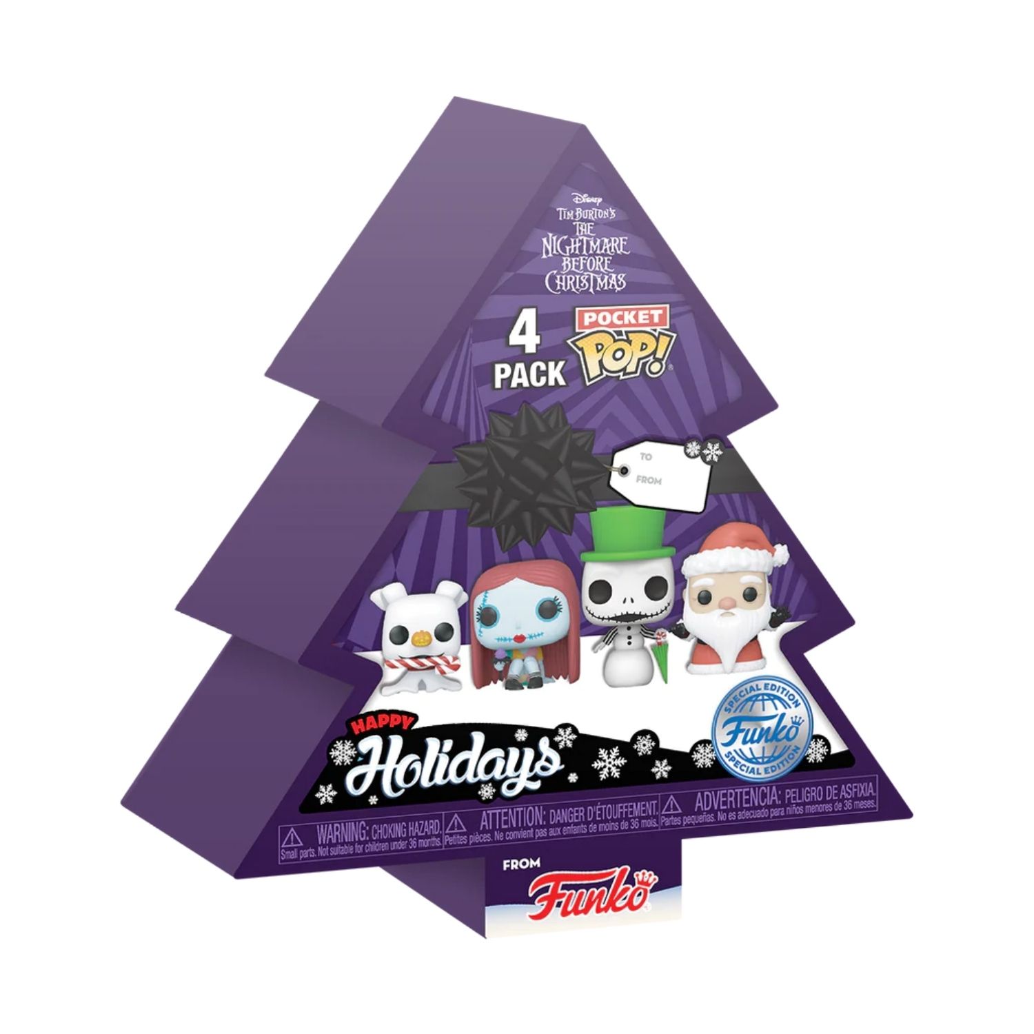 Funko Pocket Pop 4-pack Disney Nightmare Before Christmas Tree Box ...