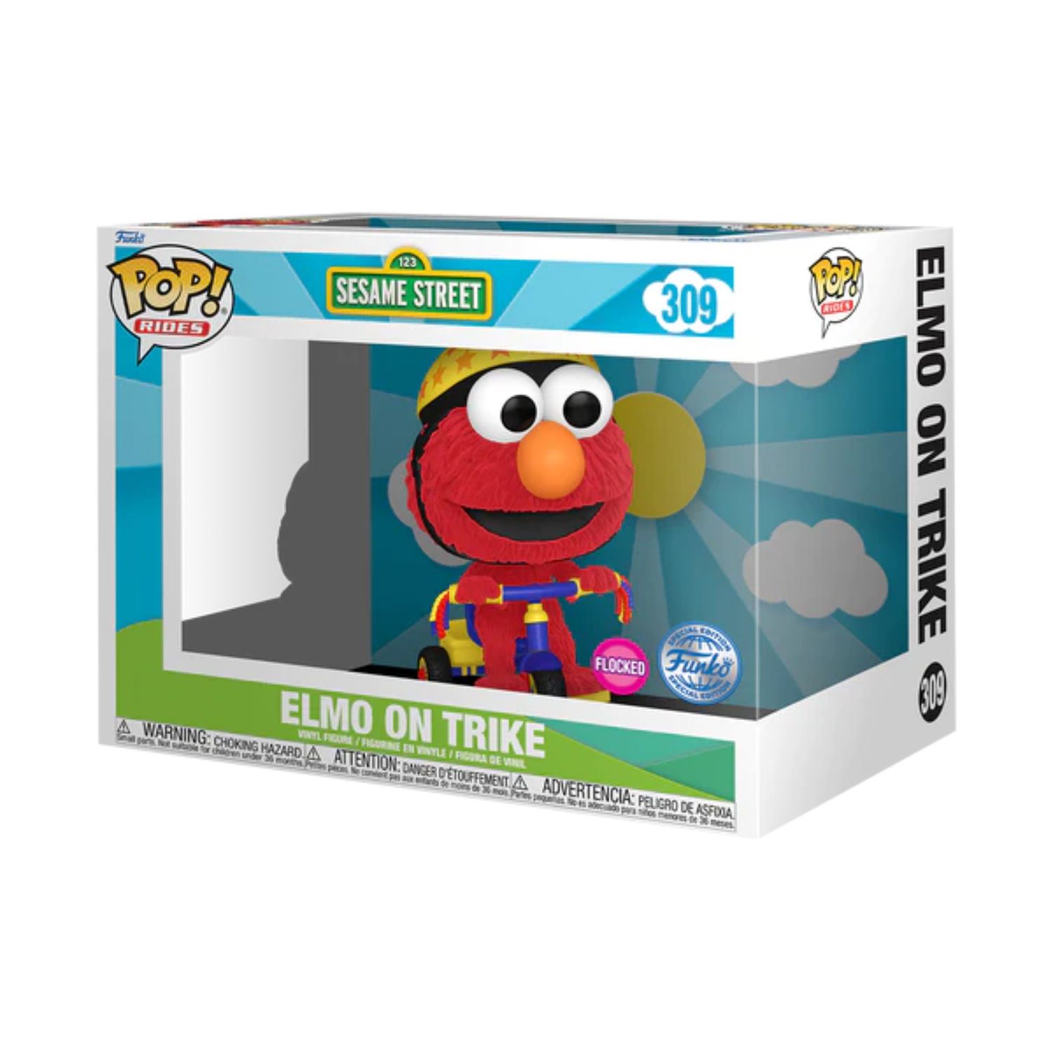 Φιγούρα Funko Pop! 123 Sesame Street Elmo on Trike (Flocked) (Special ...