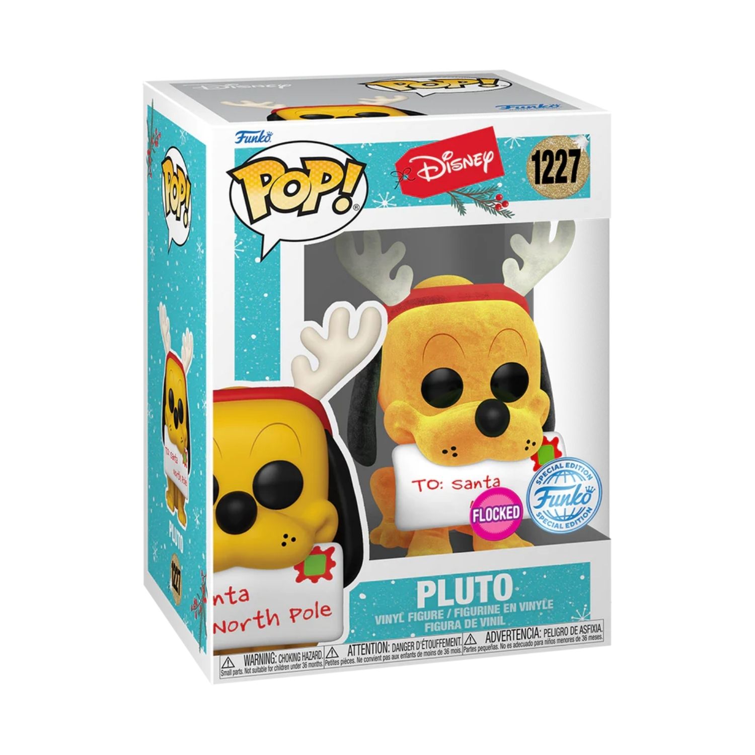 Φιγούρα Funko Pop! Disney: Holiday Pluto (Flocked)(Special Edition ...