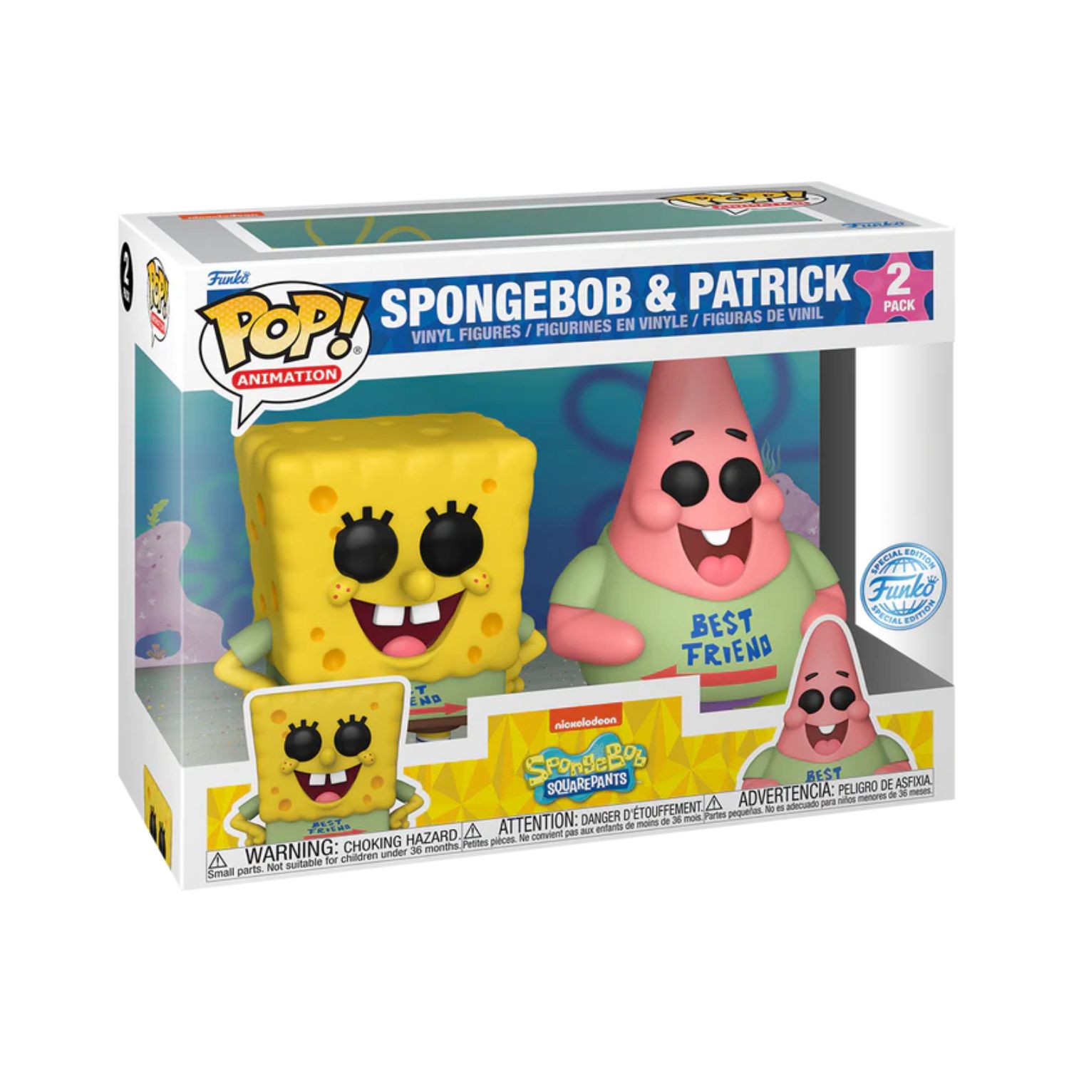 Φιγούρες Funko Pop! SpongeBob SquarePants - Spongebob & Patrick 2-Pack ...
