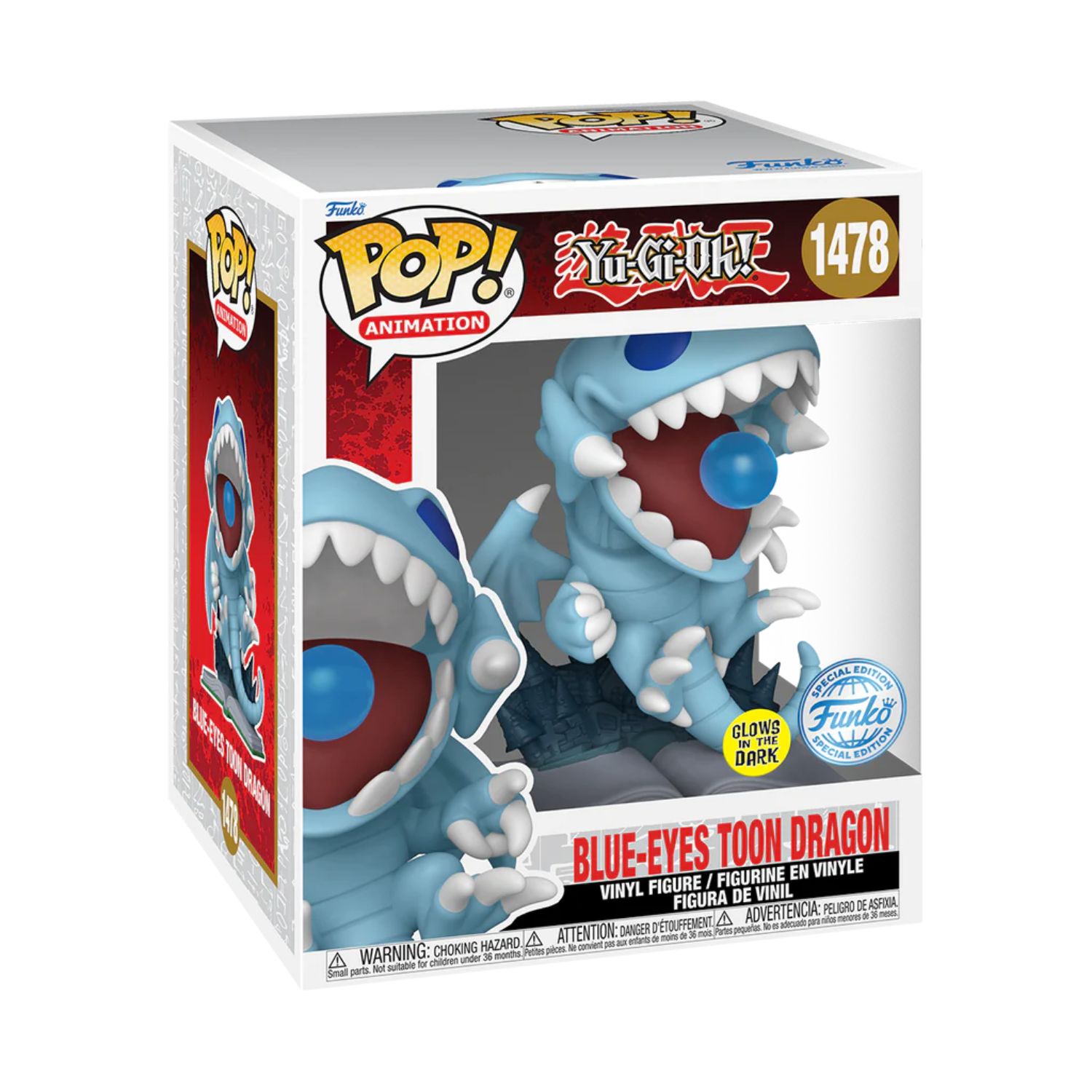 Φιγούρα Funko Pop! Yu-Gi-Oh! - Blue-Eyes Toon Dragon (GITD)(Special ...