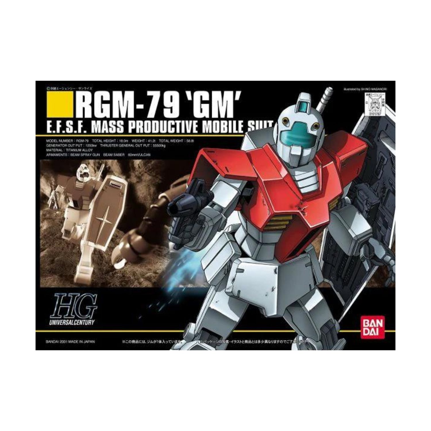 Gundam HGUC 1/144 RGM-79 GM Model Kit | Nerdom, Greece