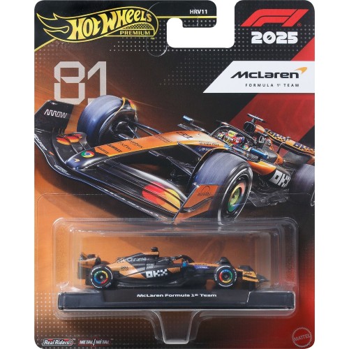 Mattel Hot Wheels Premium: F1 Team - McLaren Formula 1 Team Vehicle ...