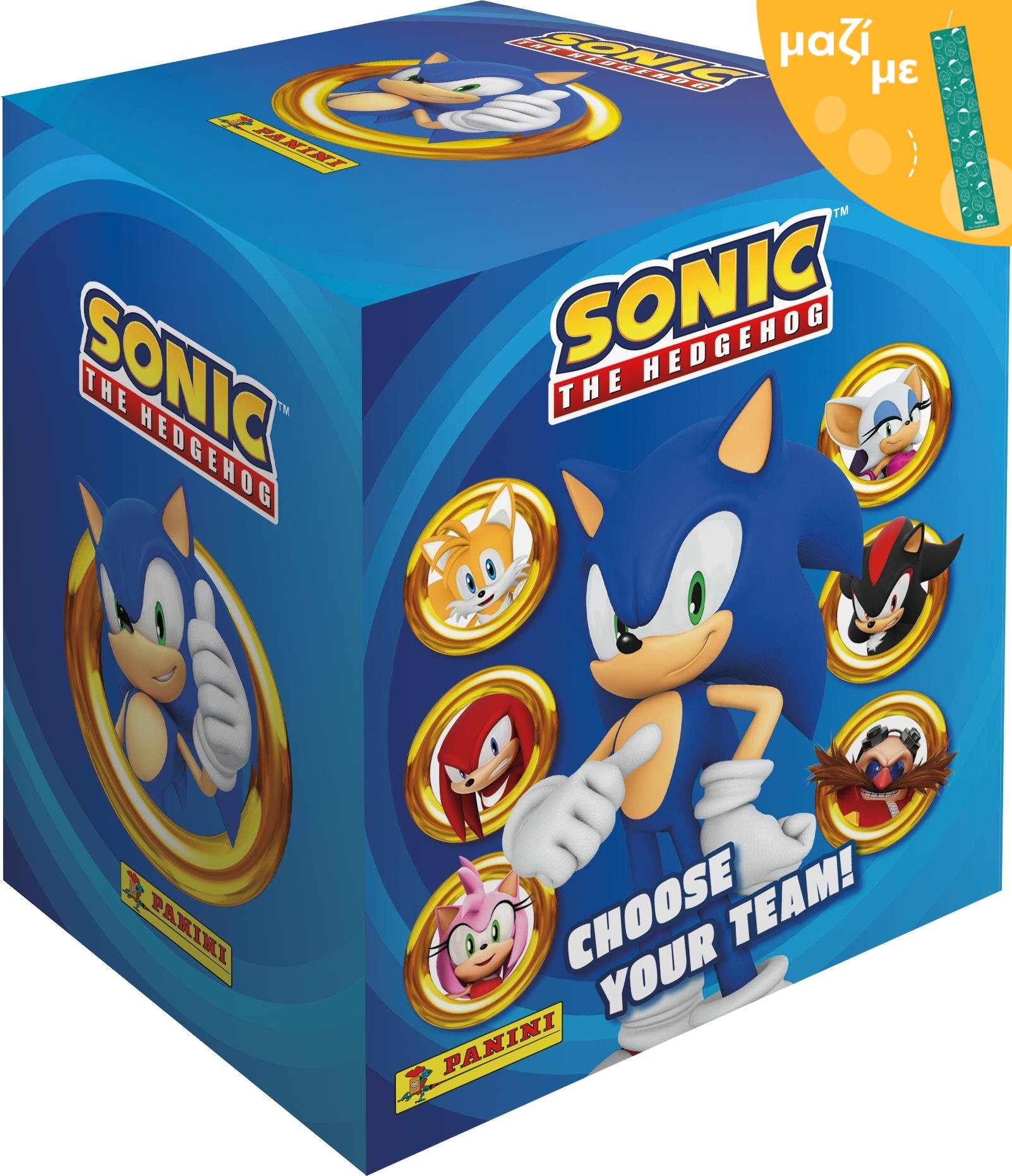 Panini Sonic The Hedgehog (Φακελάκι) Μαζί με Πασχαλινή Λαμπάδα | Nerdom