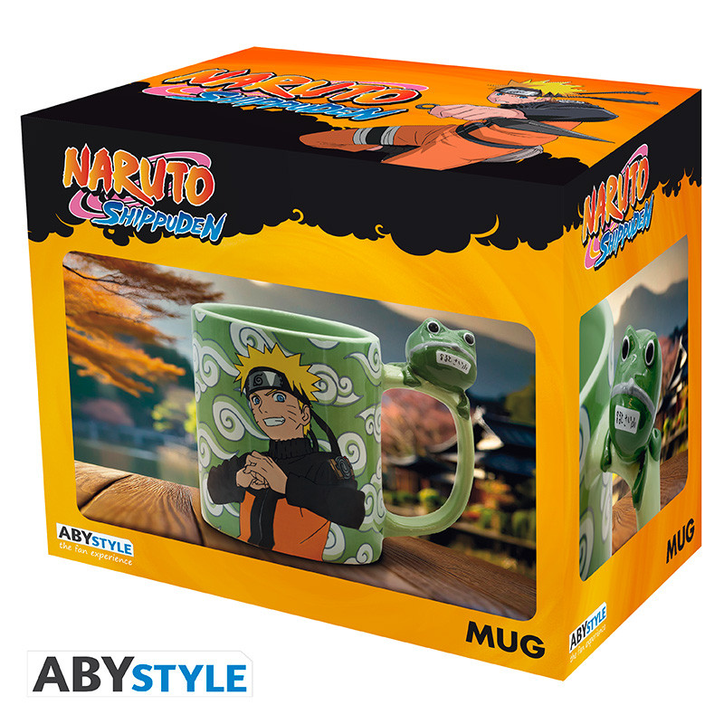 Naruto Mug 3D handle Naruto and Gama-chan Mug | Nerdom, Greece