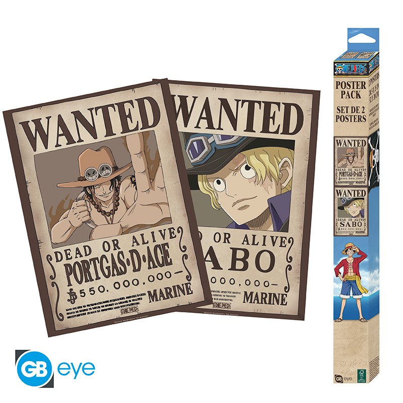 One Piece Wanted Sabo & Ace Poster | Nerdom, Greece