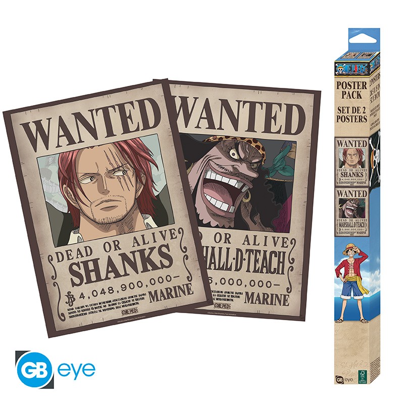 One Piece Shanks Wanted Poster