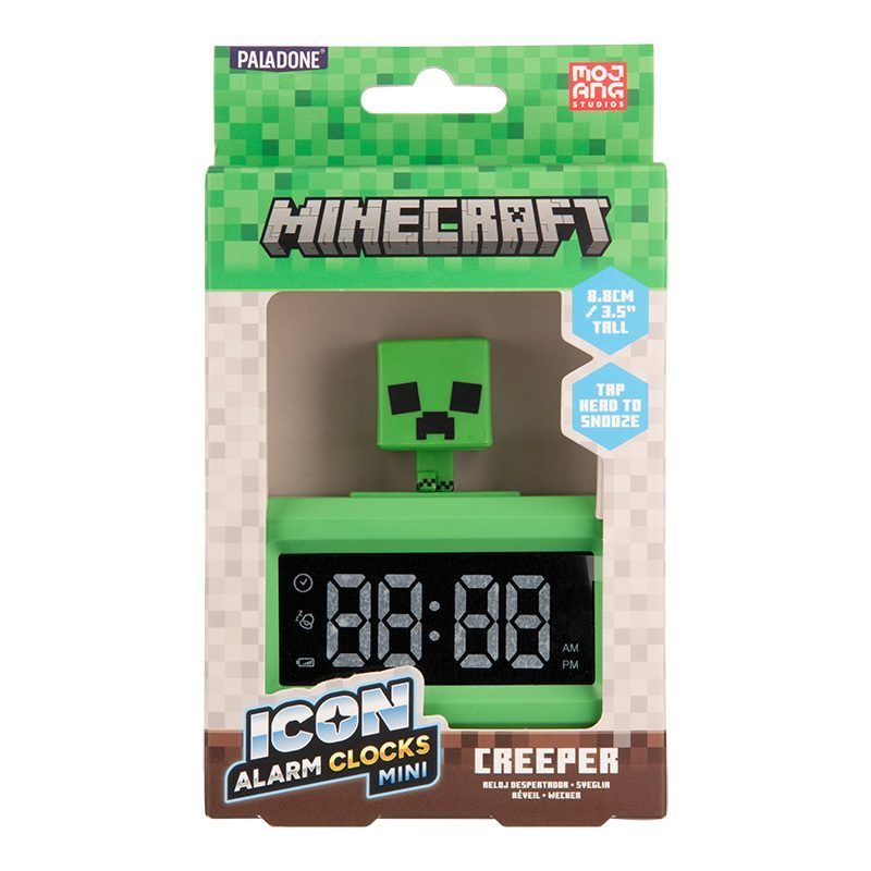 Ρολόι με Ξυπνητήρι Minecraft Creeper Mini Character Alarm Clock | Nerdom