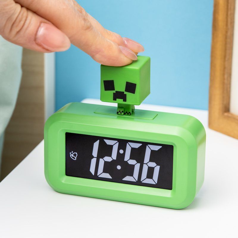 Ρολόι με Ξυπνητήρι Minecraft Creeper Mini Character Alarm Clock | Nerdom