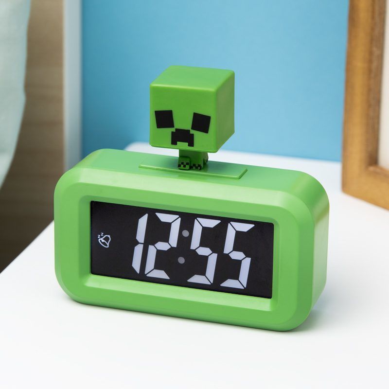 Ρολόι με Ξυπνητήρι Minecraft Creeper Mini Character Alarm Clock | Nerdom