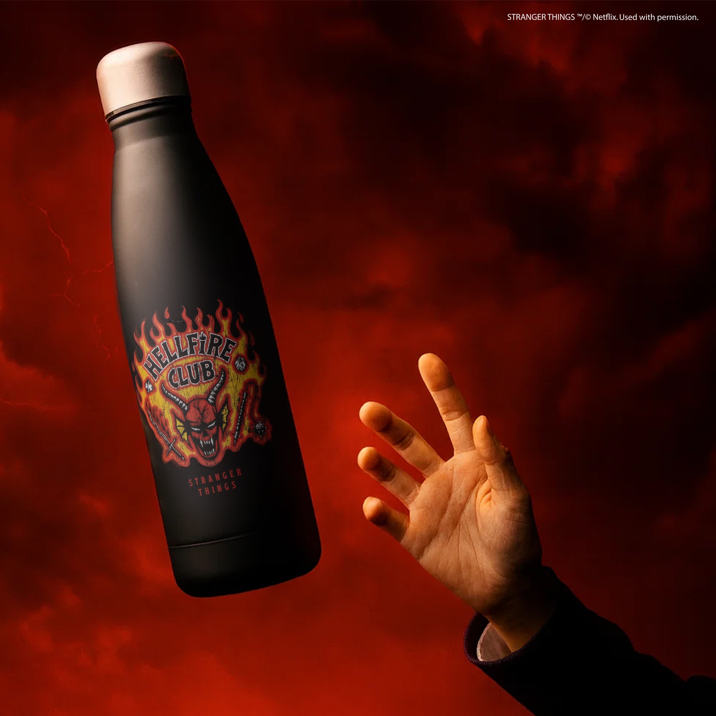 Μπουκάλι Stranger Things Hellfire Lives Bottle | Nerdom