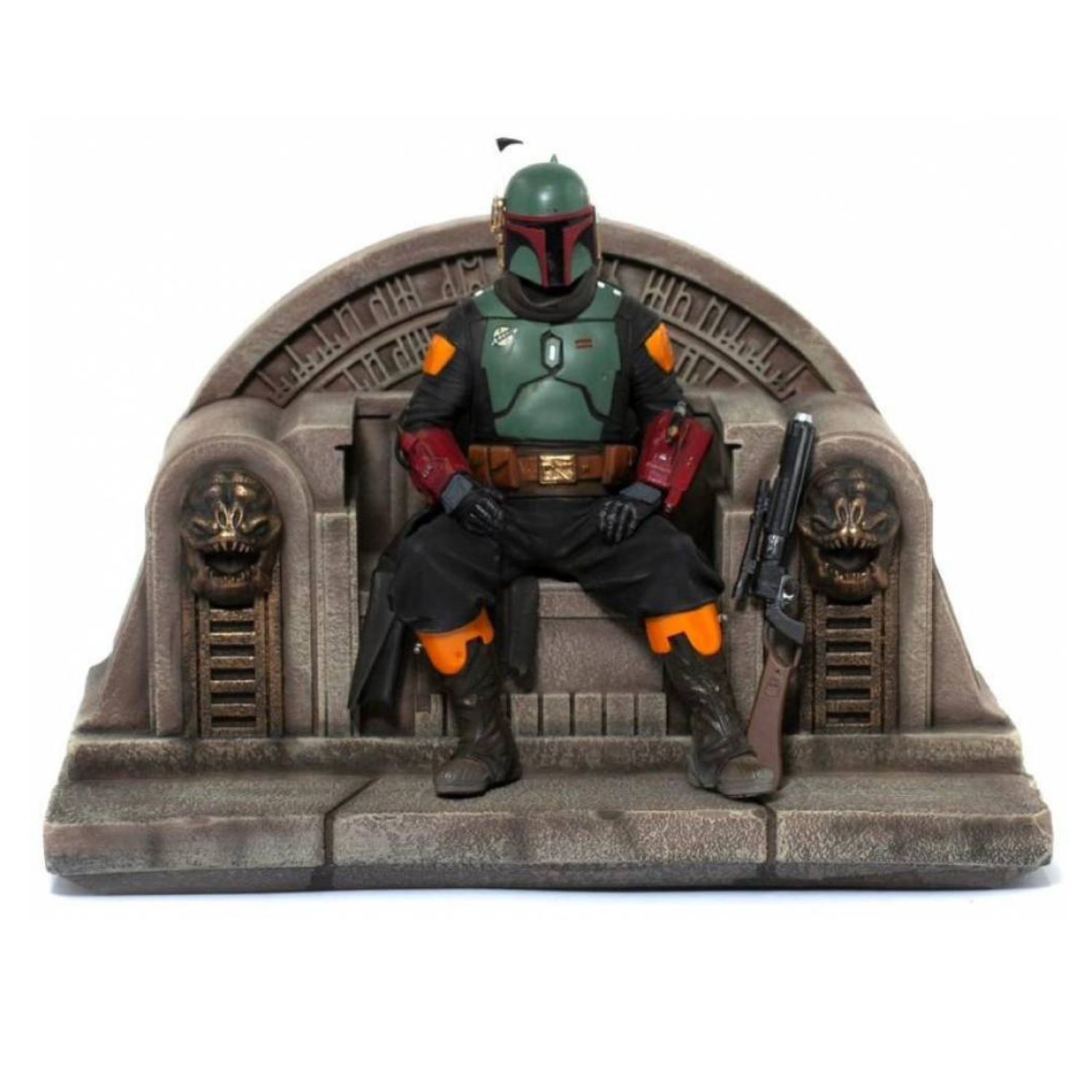 Iron Studios Deluxe The Mandalorian Boba Fett on Throne Art Scale ...