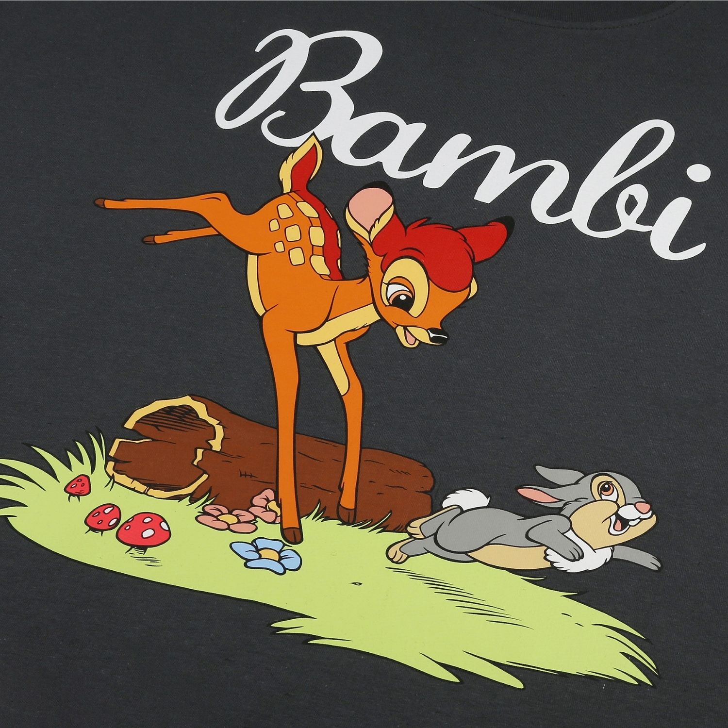 Disney Bambi Charcoal Oversized T-shirt | Nerdom