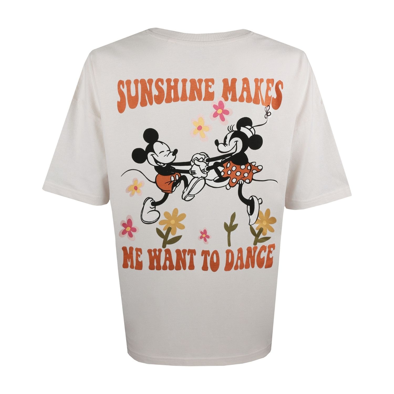 Disney Mickey and Minnie Sunshine Power Vintage White T-shirt | Nerdom