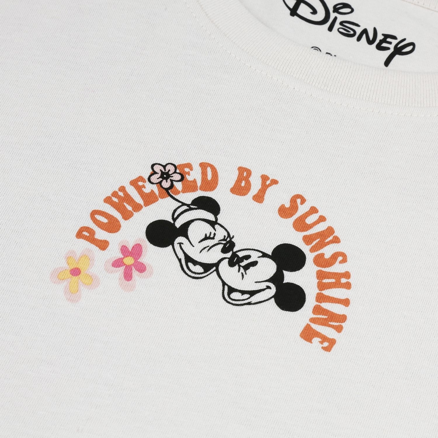 Disney Mickey and Minnie Sunshine Power Vintage White T-shirt | Nerdom ...