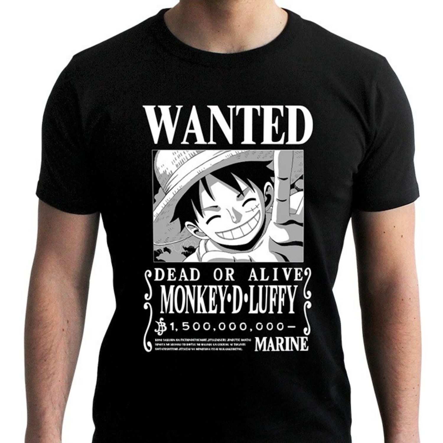 One Piece Luffy Black T-Shirt | Nerdom, Greece