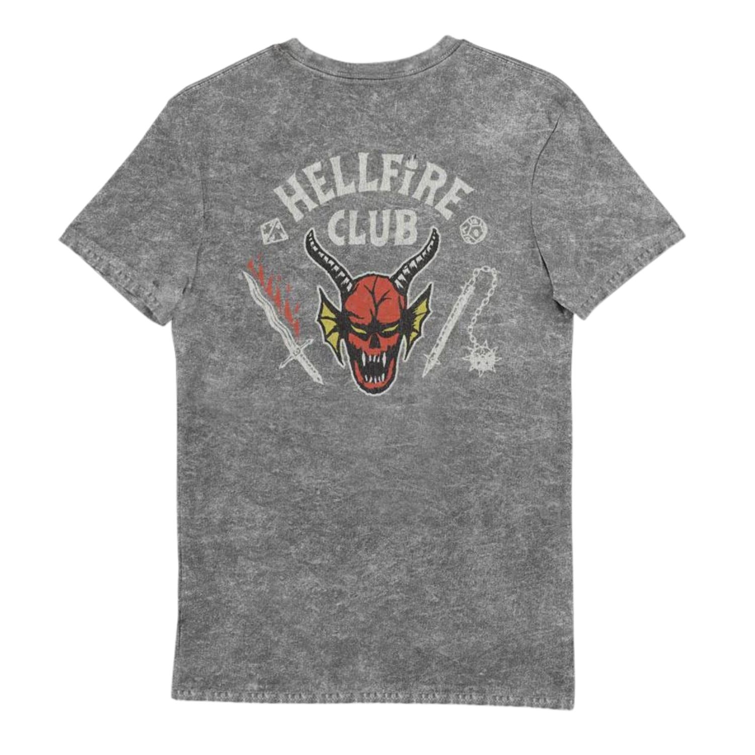 Stranger Things Hellfire Club Eco Wash T-Shirt | Nerdom, Greece
