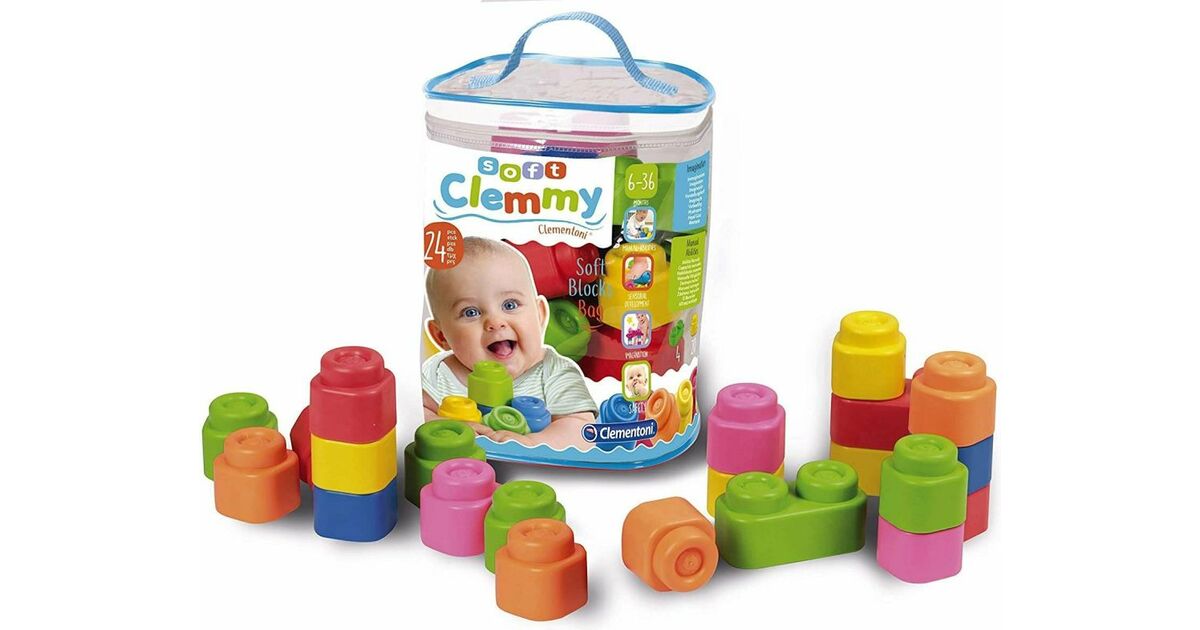 Baby Clementoni: Soft Clemmy 24 Blocks Set (1033-14889) | Nerdom, Greece