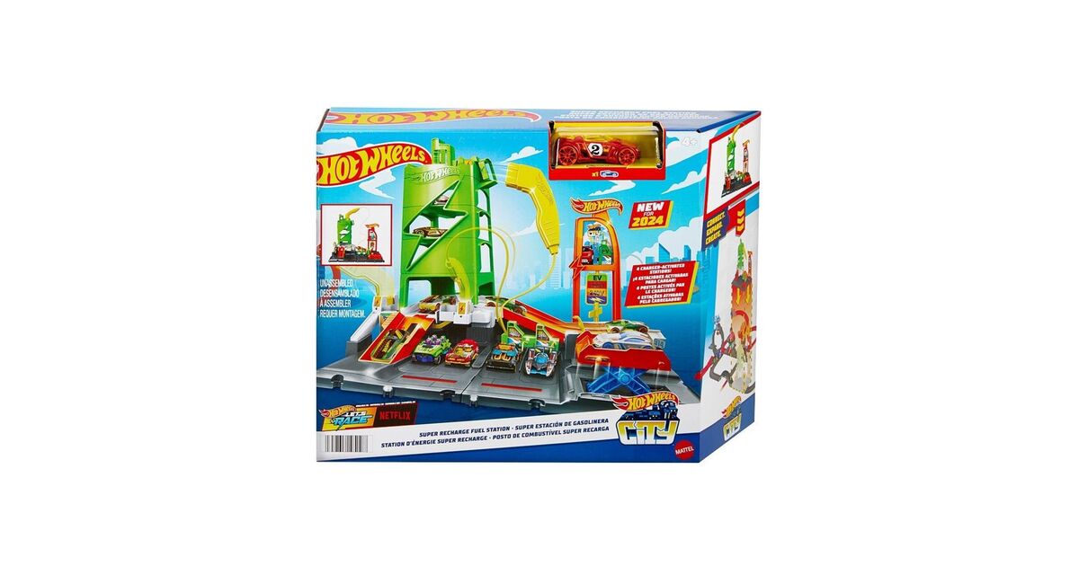 Mattel Hot Wheels® City: Super Recharge Fuel Station - Playset (HTN79 ...