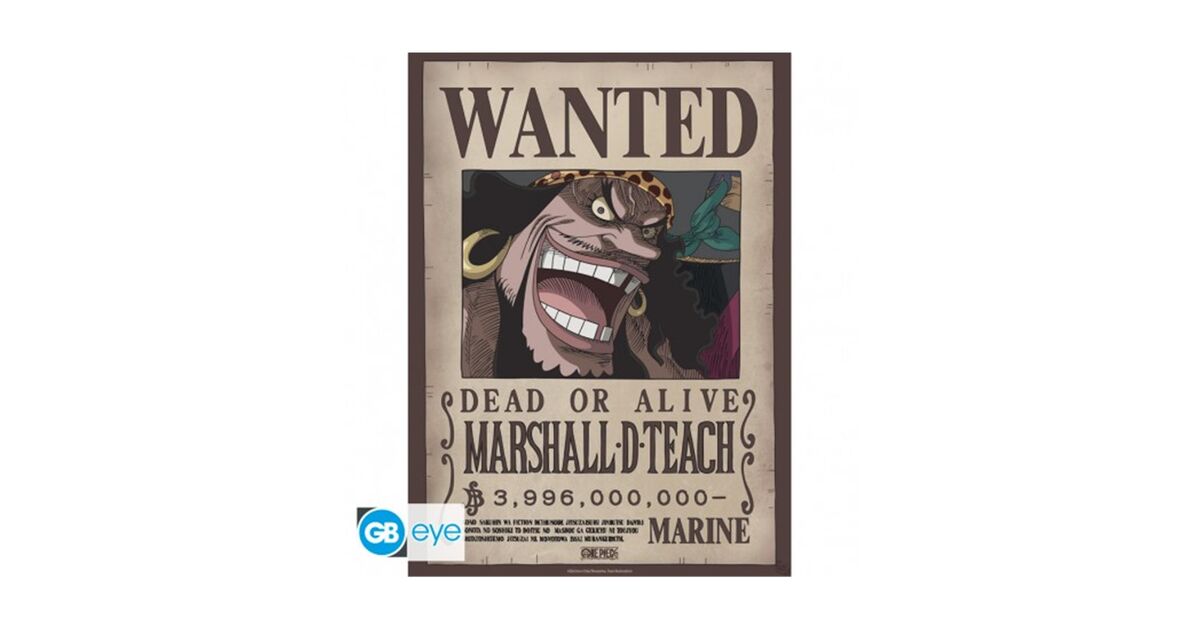 Abysse: One Piece - Wanted Blackbeard Wano Chibi Poster (52X38 ...