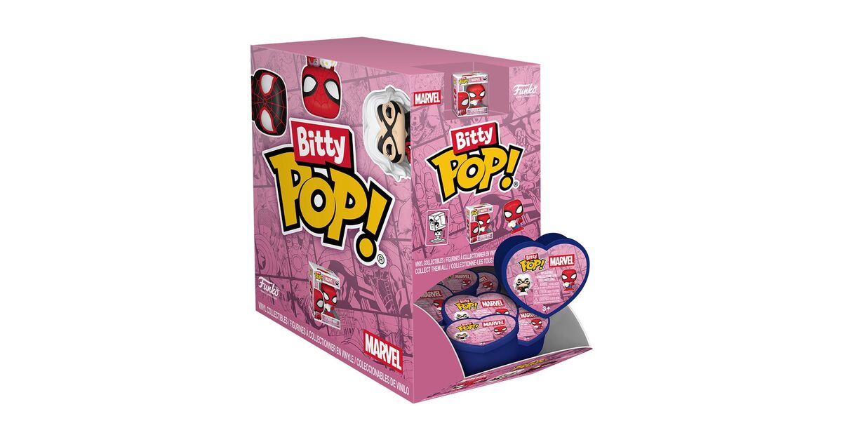 Funko Bitty Pop! Marvel: Spider-Man (Valentine’s Day) Random Pick ...