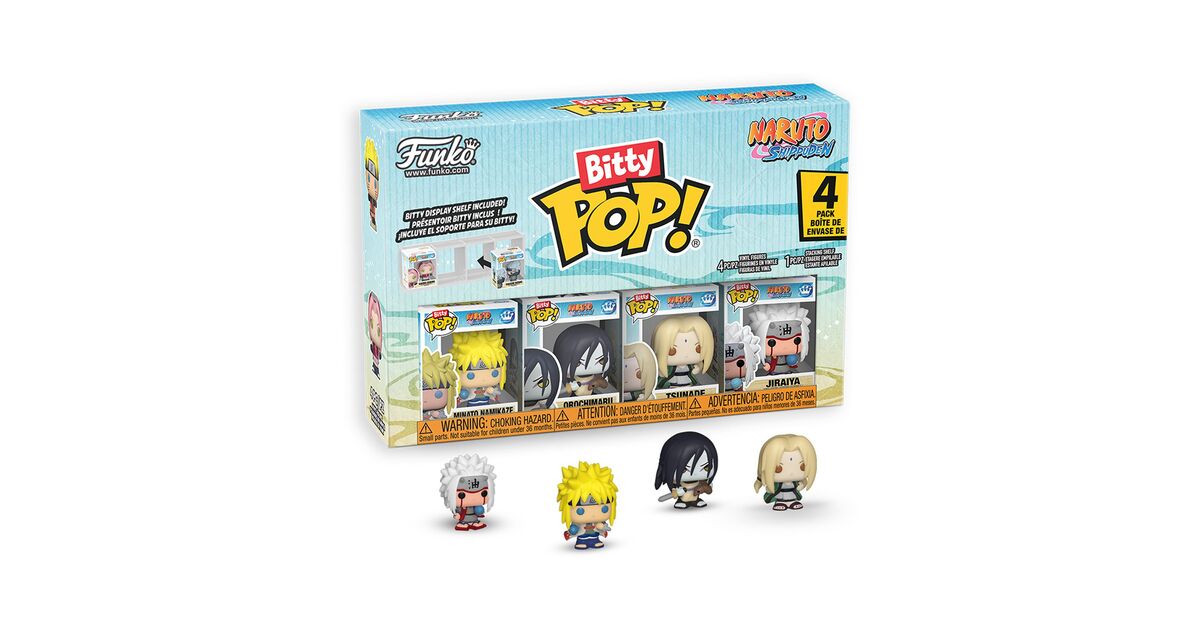 Funko Bitty Pop! 4-Pack: Naruto Shippuden - Tsunade, Minato Namikaze ...