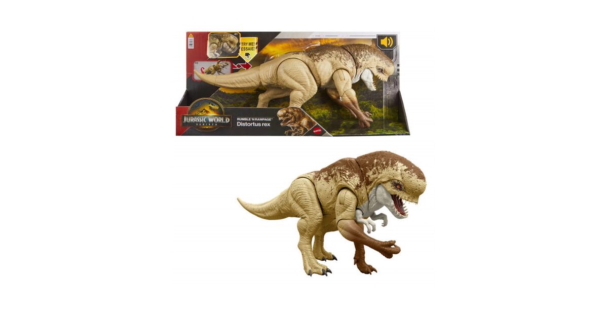 Mattel Jurassic World Rebirth: Rumble N' Rampage - Distortus Rex (JGB58 ...